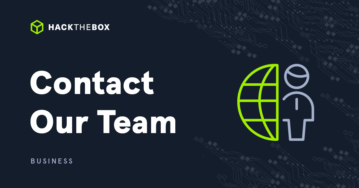 Contact Our Team | Hack The Box