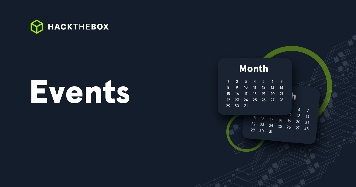 Hack The Box Events | All Hacking Meetups, Webinars, CTFs, Trade Shows