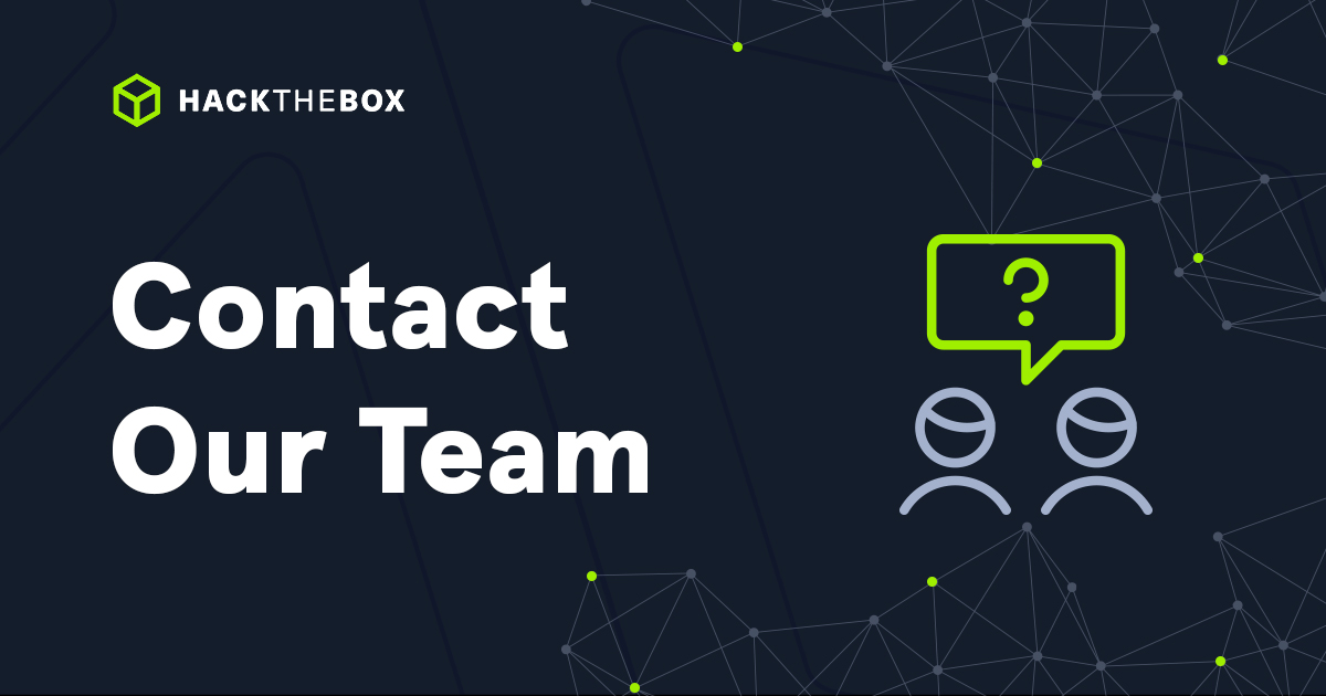 Contact Us | Hack The Box